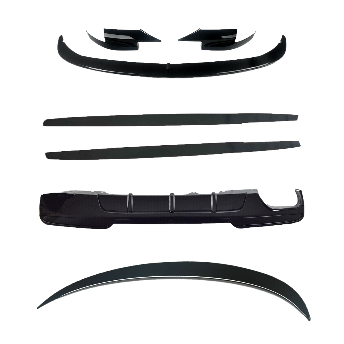 F10 Full Lowline kit with Spoiler Gloss Black 5 Series | OEM Extra
